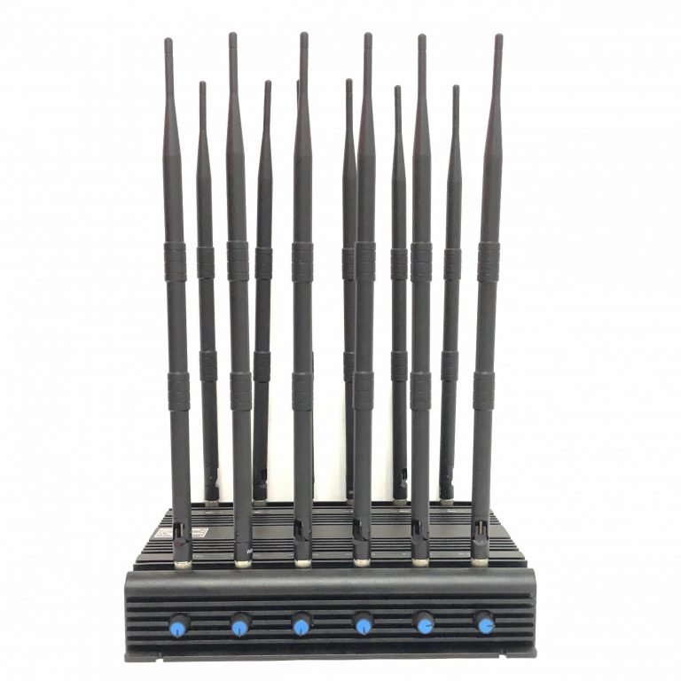 12 Antennas Mobile Phone Signal Jammer-2G 3G 4G 5G-WiFi 2.4Ghz/5Ghz-GPS ...